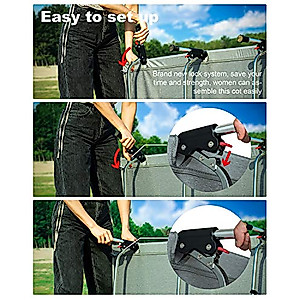 iClimb 1 Anti-Sinking Folding Chair and 1 Super Easy Assemble Cot and 1 3M Thinsulate Insulation Warm Sleeping Bag Bundle, Ultralight Compact for Adults Outdoor Backpacking Camping Glamping