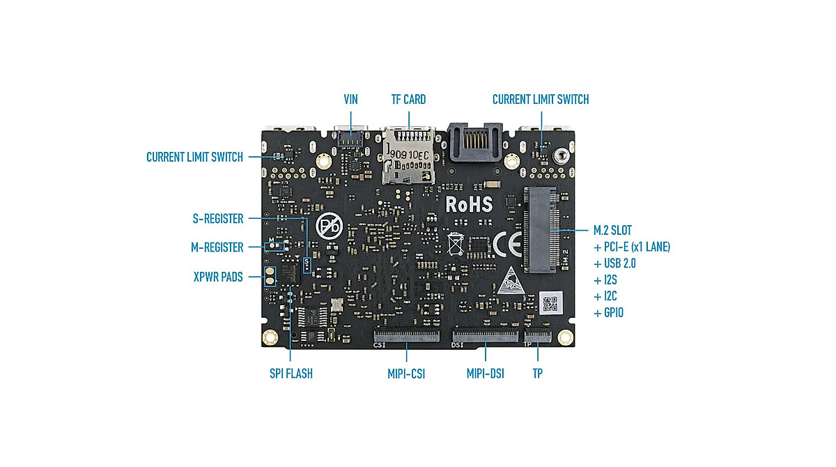 Khadas VIM3 4+32GB Amlogic A311D Single Board Computer with 5.0 Tops NPU Mini PC Desktop Run ...
