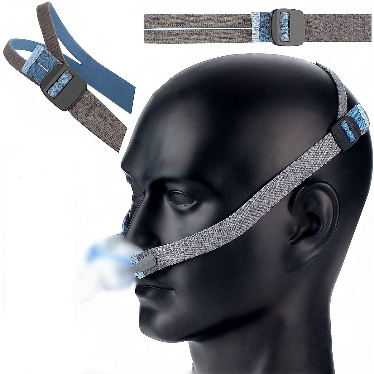 1 Pack Advanced Upgraded P10 Replacement Headgear Strap Compatible with ResMed Airfit P10/N30, Fully Adjustable Quick-fit Design Premium Durable Elastic Soft Material