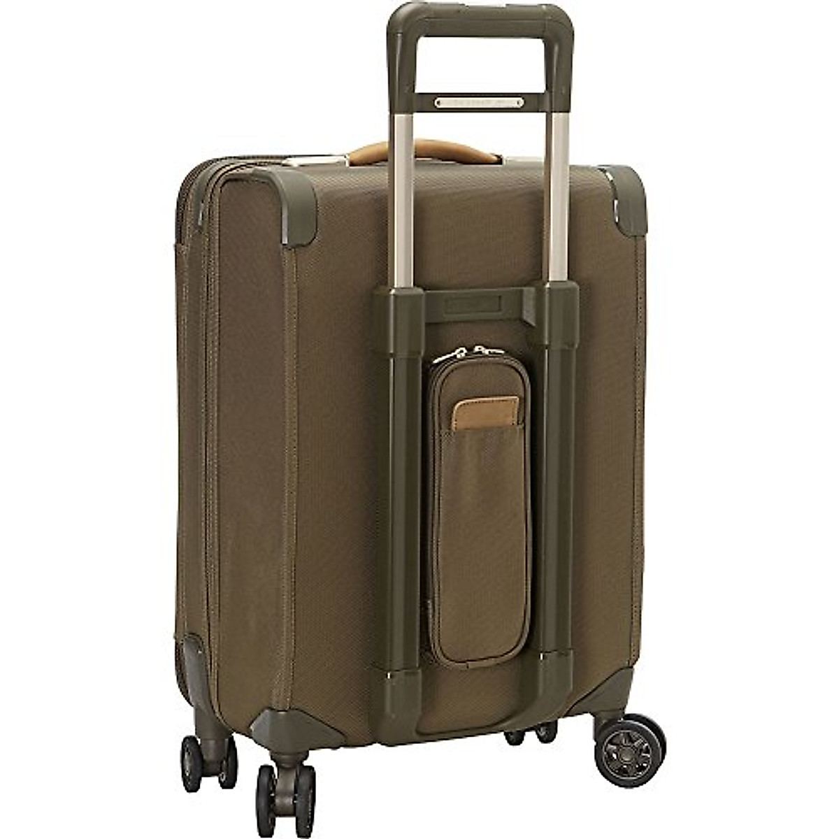 Briggs & Riley Baseline 22 inch Softside Carry On Luggage with Spinner Wheels 22 x 14 x 9. Expandable Suitcase with Compression Packing System, Black