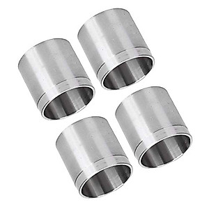 Estink Trailer, Set of 4 Stainless Steel Wheel Hub Bearing Buddies Center Caps Protector with 1.98inch Diameter for Boat RV