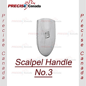 1 Stainless Steel Scalpel Knife Handle #3 With 20 Sterile Scalpel Blades #10 & #12 (Pc Brand)