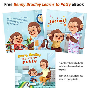 Potty Training Watch for Kids V1 – A Water Resistant Potty Reminder Device for Boys and Girls to Train Your Toddler with Fun/Musical and Vibration Interval Reminders with Potty Training eBook (Blue)