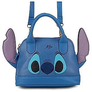 Disney Lilo and Stitch Handbag - Girls, Boys, Teens, Adults - Officially Licensed Stitch Faux Leather Cosplay Mini Crossbody Handbag