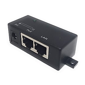 PoE Texas POE-1-48v15w | Single Port PoE Injector for Power Over Ethernet with 15 Watts of Power at 48 Volts for 802.3af Devices | Passive Always On Power (10/100 Mbps)