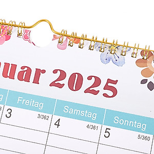 BESTOYARD 2025 Countdown Calendar Home Hanging Calendar Household Daily Use Calendar Sturdy Calendar Family Wall Calendar Wall Calendar Art Paper Dating Original Design Small Wall Calendar