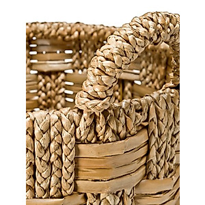 KOUBOO 1060040 Round Braided Sea Grass Storage Basket, Brown