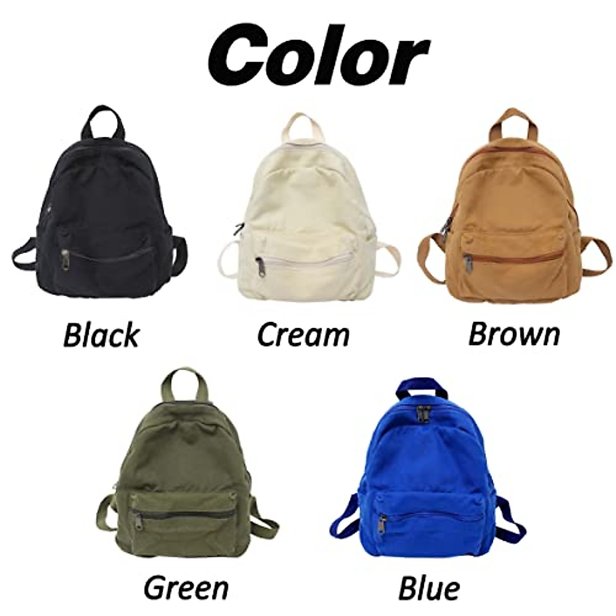 MT WORLD Personalized Vintage Backpack Small Mini Backpack Travel Canvas Backpack for Women Custom Monogram Backpack College Vintage Canvas Mini Backpack