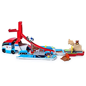 Paw Patrol, True Metal Classic Gift Pack of 6 Collectible DIE-CAST Vehicles, 1: 55 Scale, Launch’N Haul Paw Patroller, Transforming 2-in-1 Track Set for True Metal Die-Cast Vehicles