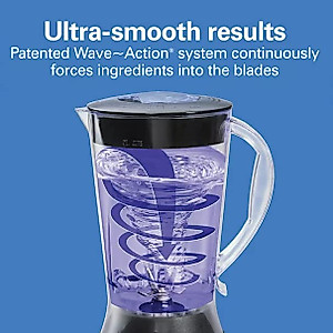 Beach Smoothie Electric Blender with 10 Speeds, 56 oz. BPA-Free Plastic Jar, Model 50190