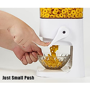 ANRANJU Cereal Dispenser Countertop,Large Cereal Containers Storage Dispenser Dry Food Dispenser Countertop Rice Candy Dispenser Machine Cereal Organizer for Trail Mix, Granola,Nuts,Beans(5500ml)