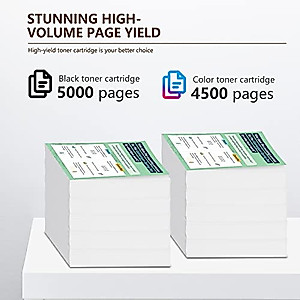 TN 433 TN-433 Toner Cartridges - Drawn Compatible TN433BK/C/M/Y TN433 High Yield Toner Set Replacement for Brother HL-L8360CDW HL-L8260CDW MFC-L8900DW L8610CDW Printer,(5Pack,2BK/1C/1M/1Y)