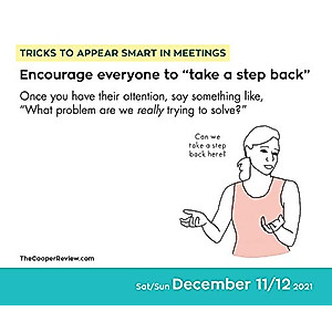 Tricks to Appear Smart in Meetings 2021 Day-to-Day Calendar