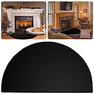 Hipiere Fireplace Mat - 27 x 48 Inch Fireplace Mats Fireproof | Hearth Rugs for Fireplaces Fire Resistant | Durable Hearth Rug | Fireproof Mat for Fireplace Indoor & Outdoor - Fiberglass
