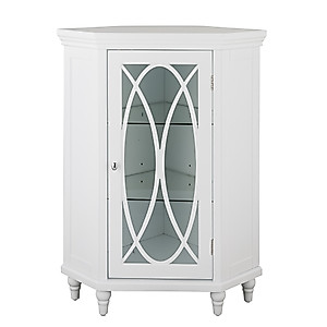 Teamson Home Neal Storage, Round Trim Corner Cabinet