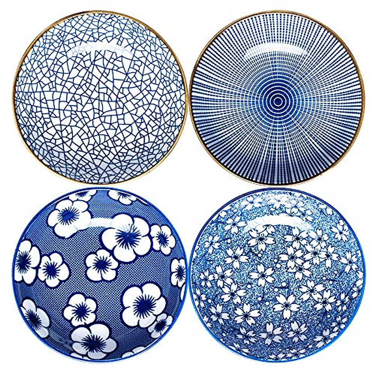 Kylimate 4" Mini Bowls For Dipping Saucers,Set of 4, 4 Ounce Dipping Bowls, Sauce Dishes