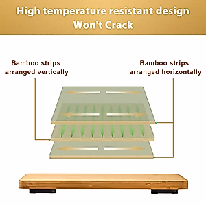 Cutting board Compatible with Breville BOV450XL Mini Smart Toaster Oven, Accessories for Countertop Oven, With Heat Resistant Non-Skid Silicone Feet, Creates Storage Space, Protects Cabinets Cupboard