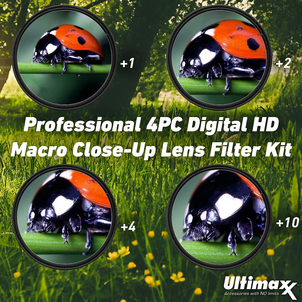Panasonic Lumix G X Vario 35-100mm f/2.8 II Power O.I.S. Lens + Variable Neutral Density Filter (ND2-ND400), 0.43x Wide-Angle Lens Attachment, 2.2X Telephoto Lens Attachment & Much More (23pc Bundle)