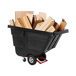 Rubbermaid Commercial Products Forkliftable Polyethylene Dump Truck, 450-Pound Capacity, Black