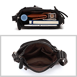 KL928 Crossbody Purses for Women Shoulder Bag (Black-2)