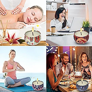 Scented Candle Set Gift for Women,12 Pack Aromatherapy Candles,Soy Wax Candle with Strong Fragrance, 2.5 Oz Jar Candle Set Long Last 180-240 Hours,Gift for Christmas Valentine's Day Decoration