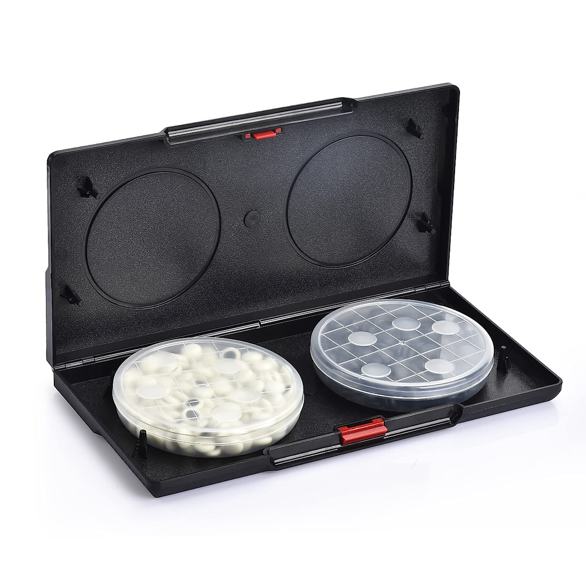 ColorGo 19x19 Go Board Game Set with Large Folding Travel Board (11.3-Inch) and Magnetic Plastic Stones Strategy Weiqi Games