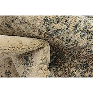 Unique Loom Tuareg Collection Vintage Distressed Traditional Area Rug, 2 ft 6 in x 10 ft, Beige/Green