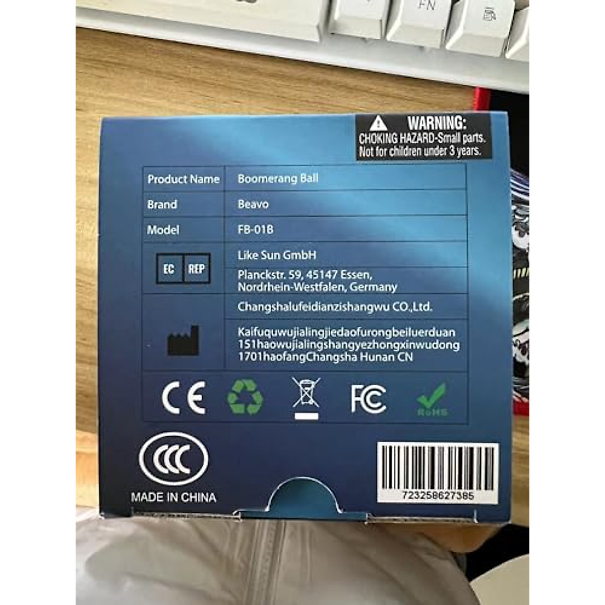 Beavo Boomerang Ball: Hover Ball Toy, Blue, 6+, USB Charging, Includes USB Cable