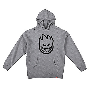 Spitfire Wheels Skateboard Hoody Bighead Pullover Heather Grey/Black Size L