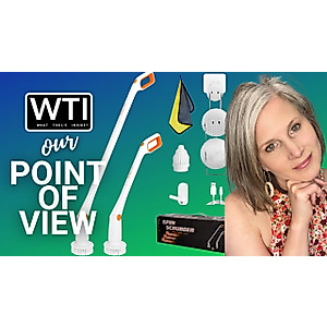 Zeutch Electric Spin Scrubber, 2024 Upgraded Cordless Cleaning Brush with Extension Arm, 4 Replaceable Cleaning Heads and Heads Holder, 74W Dual Speeds Power Scrubber for Tub, Grout, Floor, Bathroom