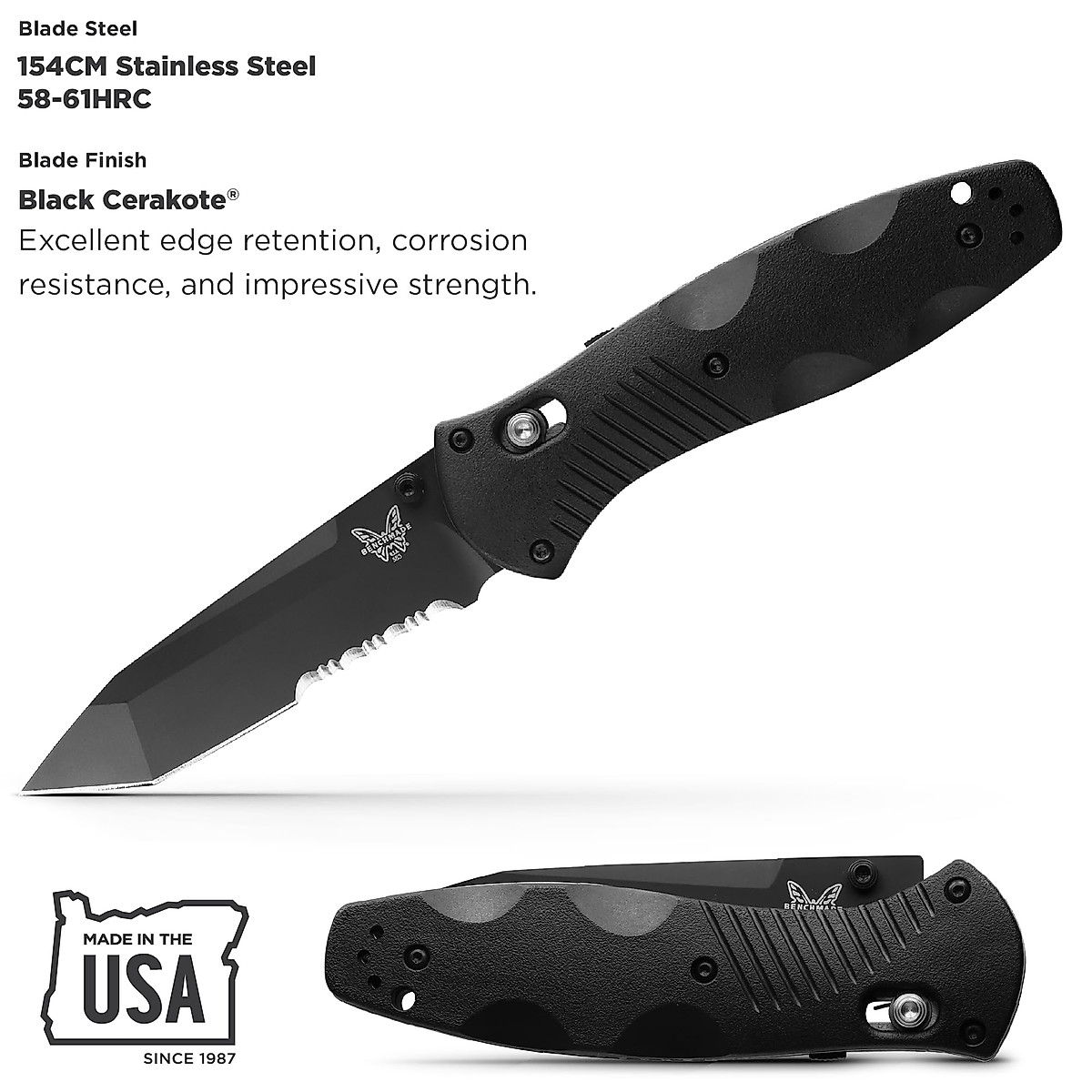 Benchmade - Barrage 583 Tactical Knife with Black Handle (583SBK)