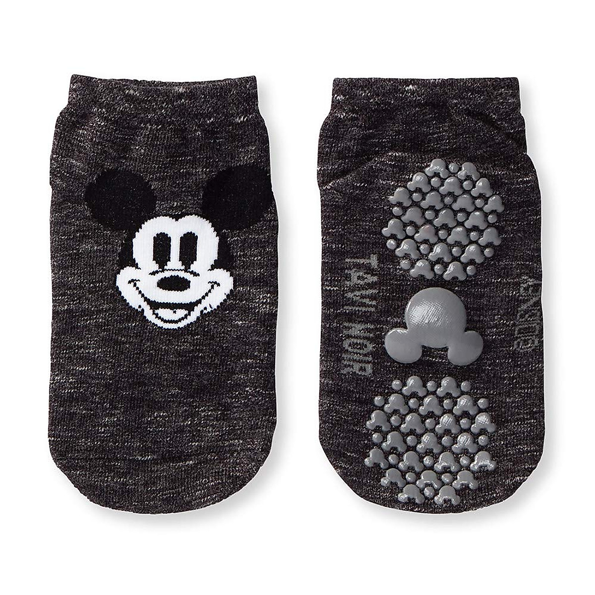 TAVI NOIR Tiny Soles Disney Character Pattern Toddler Low Rise No-Slip Grip Socks Packs, Mickey, S - 2-4 y/o