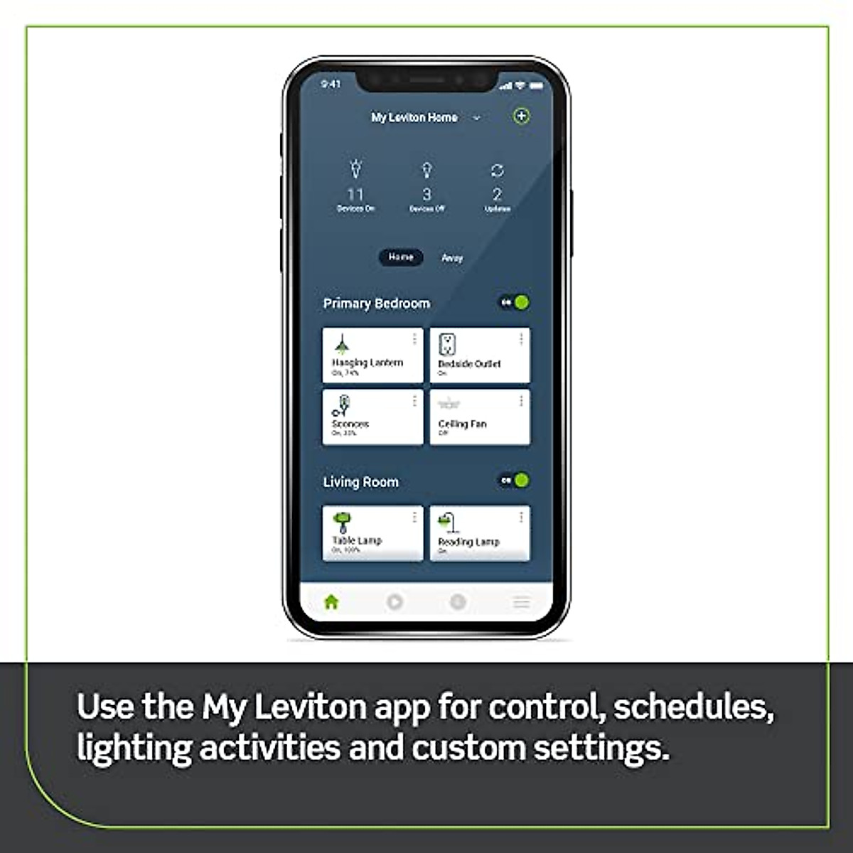 Leviton DN15S-2RW Decora Smart No-Neutral 15A Switch, Requires MLWSB Wi-Fi Bridge to Work, Alexa, Hey Google, HomeKit/Siri, White