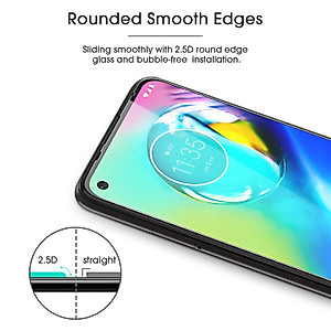 OMOTON [3 Pack Screen Protector for Moto G Power 2020 - Tempered glass/Alignment Frame/Anti Scratch Screen Protector for Motorola Moto G Power 6.4 inch (Not for 2021 Version)