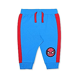 Marvel Avengers Boys’ Bodysuit and Jogger Set for Newborn and Infant –Blue/Navy/Red/Green/Black/Grey
