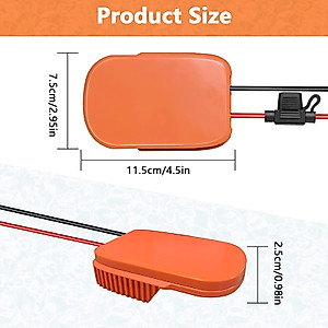 EID Power Wheels Adapter for Ridgid Battery 18V AEG Hyper Li-ion Battery Dock Power Connector with 14AW Wire and Fuse for DIY Use, RC Toy, Rc Car Truck, e-Bike