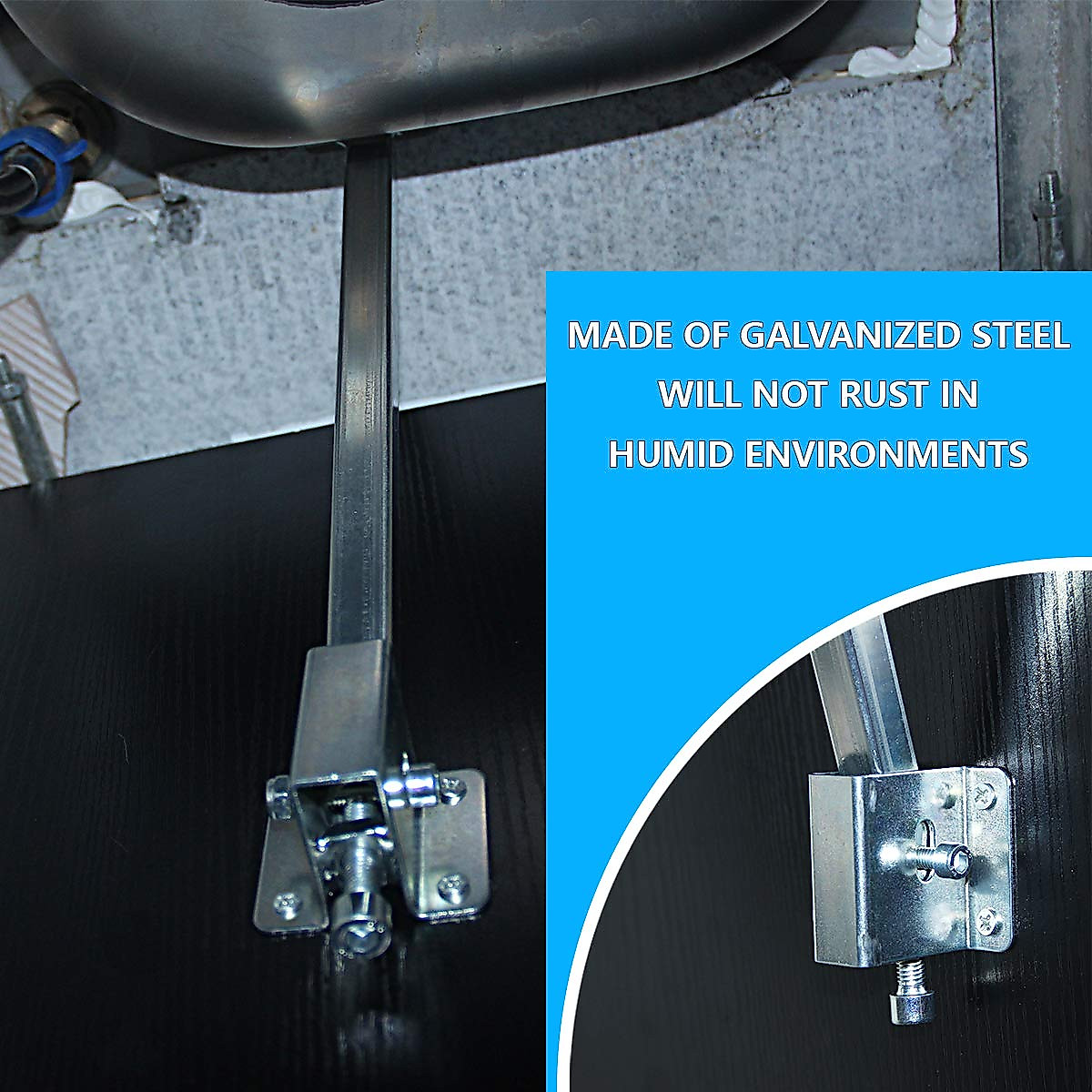 A-KARCK Sink Repair System, Sink Brackets Supports the Sink Quickly and Easily, Galvanized Surface Not Easy Rust
