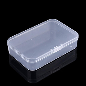 2 Pcs Transparent Storage For Case For Creative Household Jewelry Home Sewing Supplies Organiza