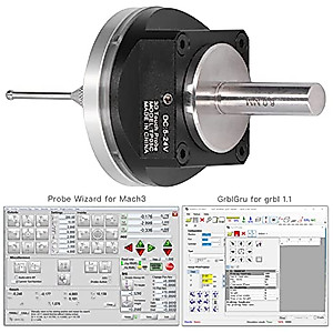 3D Edge Finder, Professional 3D Touch Probe Dustproof Waterproof 3D Edge Locator XYZ Axis Anti Roll 6mm Shank for Mach3 GRBL CNC Equipment