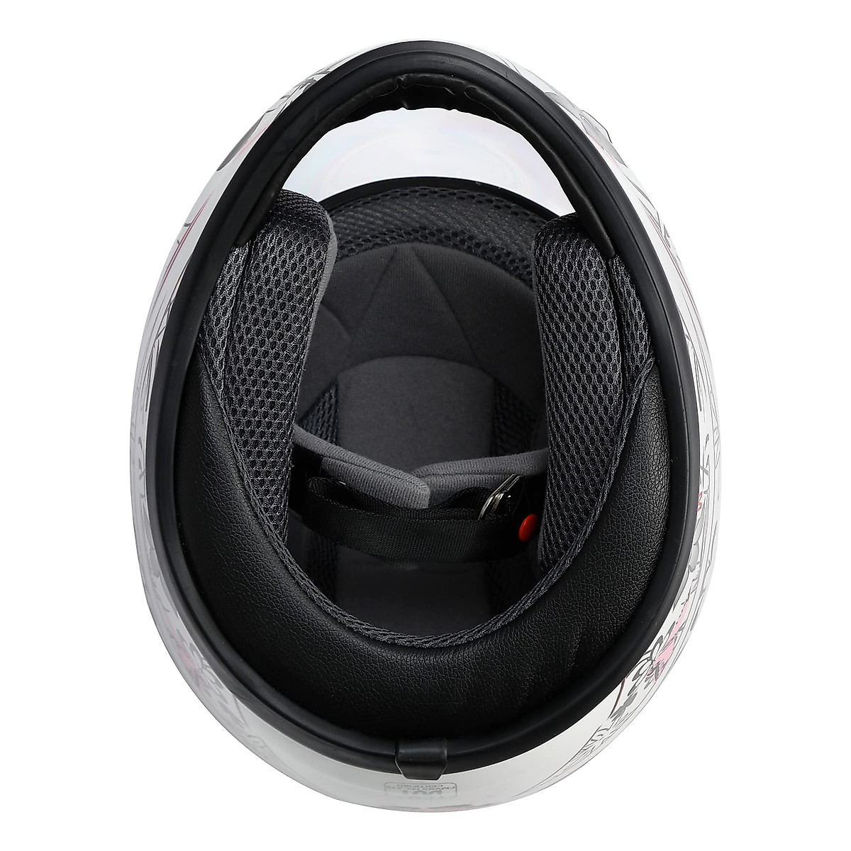 TCMT DOT Motorcycle Butterfly Flip Up Full Face Street Dirt Bike ATV Motocross Adult Helmet with Open Face Sun Shield