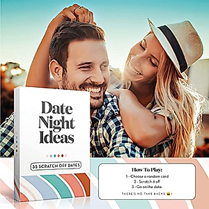 Romantic Couples Gift - Fun & Adventurous Date Night Box - Scratch Off Card Game with Exciting Date Ideas for Couple: Girlfriend, Boyfriend, Newlywed, Wife or Husband.