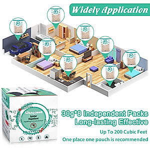 8 Pack Spider Repellent Pouches for House Indoor, Spider Deterrent Peppermint Oil and Lemongrass Formula Spider Repellent Bags, No-Toxic Stay Away Spider