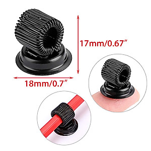 BTSKY 8 Pack Stainless Steel Magnetic Pen Holder Clips- Magnetic Pen Clip Holder Fit Any Size Pens Magnetic Push pins for Refrigerator Whiteboard Erase Board and Bulletion Board Map Black