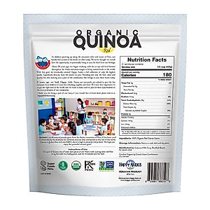Happy Andes Red Organic Quinoa 3 lbs -Non-GMO,100% Peruvian, Superior taste,Gluten-free,rice replacement, Pre-washed, whole grain, USDA-certified, Complete Plant Protein, superfoods Peru, high in fiber&iron, kosher.