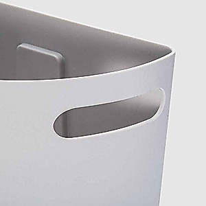 ALUKAP Small Garbage Can Kitchen Trash Can Plastic Wall Mounted Trash Bin Garbage Bag Holder Waste Container Bathroom Dustbin