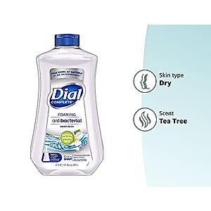 Dial Complete Antibacterial Foaming Hand Soap Refill, Soothing White Tea, 32 fl oz