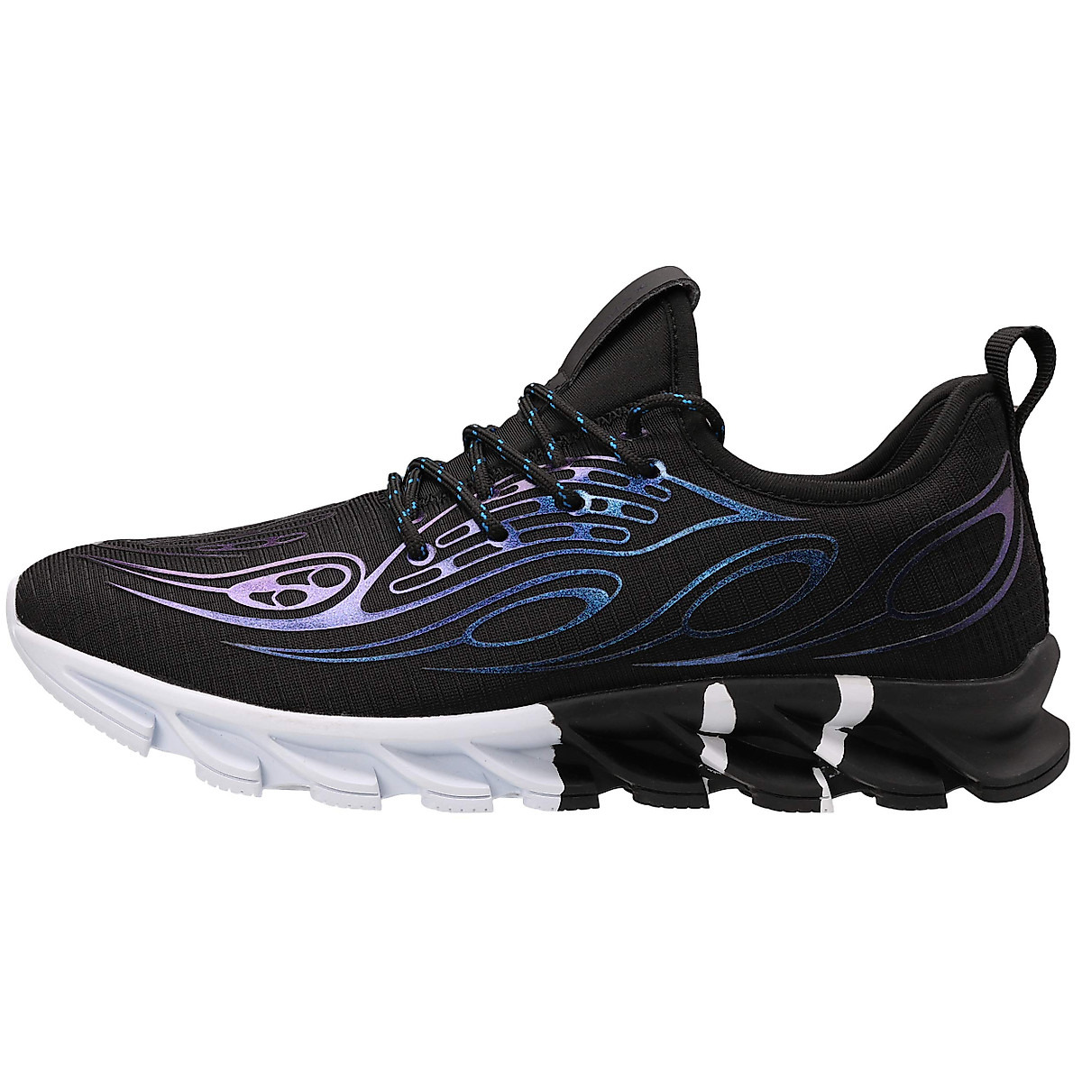 BRONAX Mens Walking Shoes Blade Designer for Males Black Size 12 Flat Cycling Running Athletic Sports Fitness Cushion Indoor Tennis Snickers Sneakers for Males