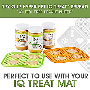 Hyper Pet IQ Treat lick mat for Dogs, Dog Slow Feeder & Cat lick mats | Great Alternative to Slow Feeder Dog Bowls & Cat Slow Feeders | Perfect Dog licking mat, Cat Puzzle Feeder & Dog Enrichment Toys