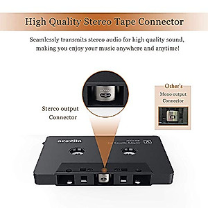 Car Audio aux Cassette Adapter and a Type C to 3.5mm Audio Aux Jack Adapter,Compatible for Google , Samsung , Xiaomi , Huawei All Type C Port Devices.