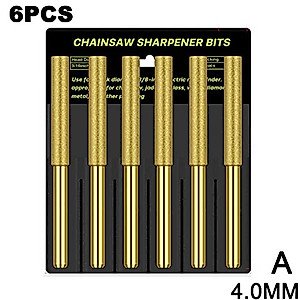 Lutiore Diamond Grinding Chain Saw Electric Saw File Head Electric Saw Sharpener, Diamond Sharpening Wheels Burr Grinding Stone File Polishing Grinding Tool for Electric Chain